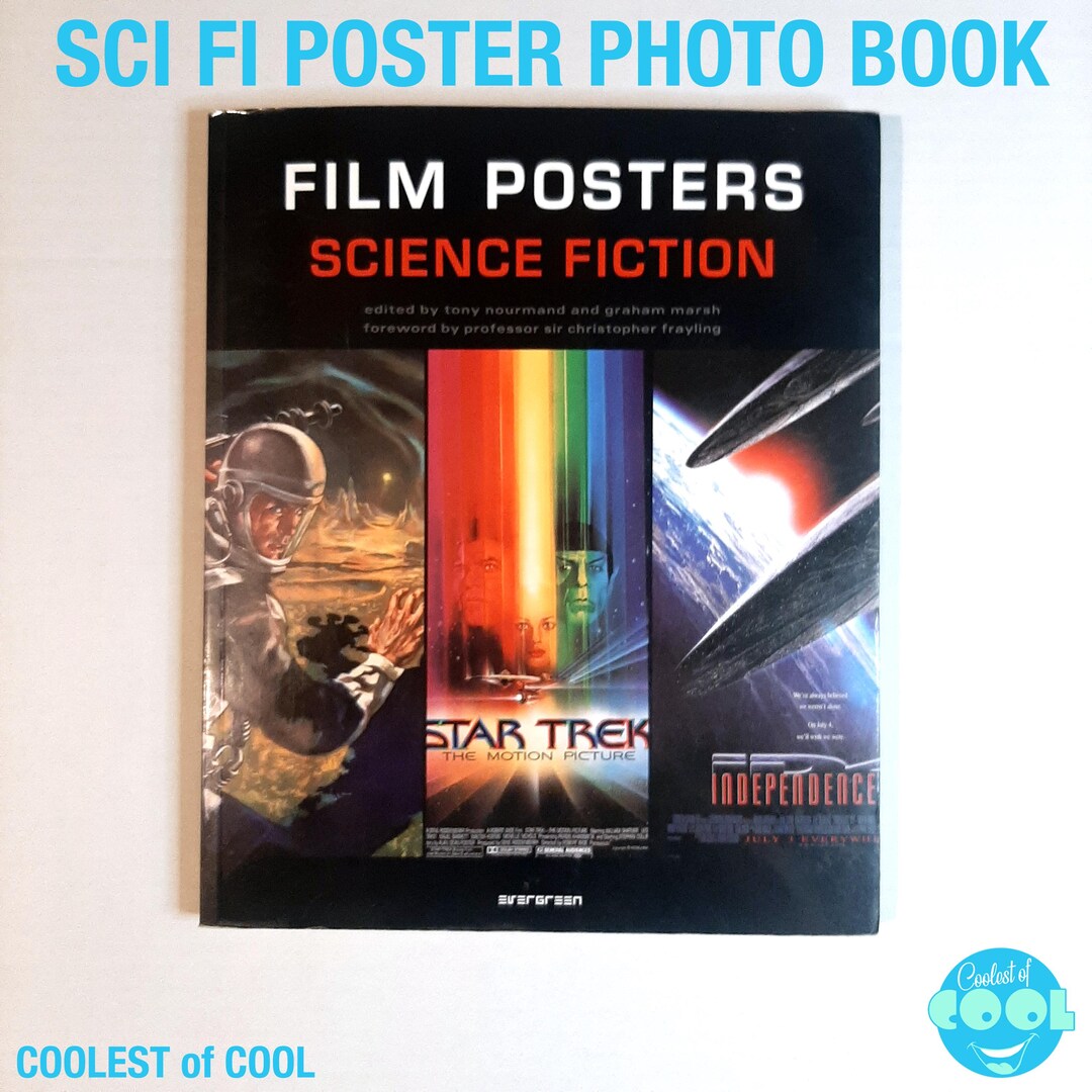 Vintage Film Posters Science Fiction Color Photo Book With Tron Matrix ...