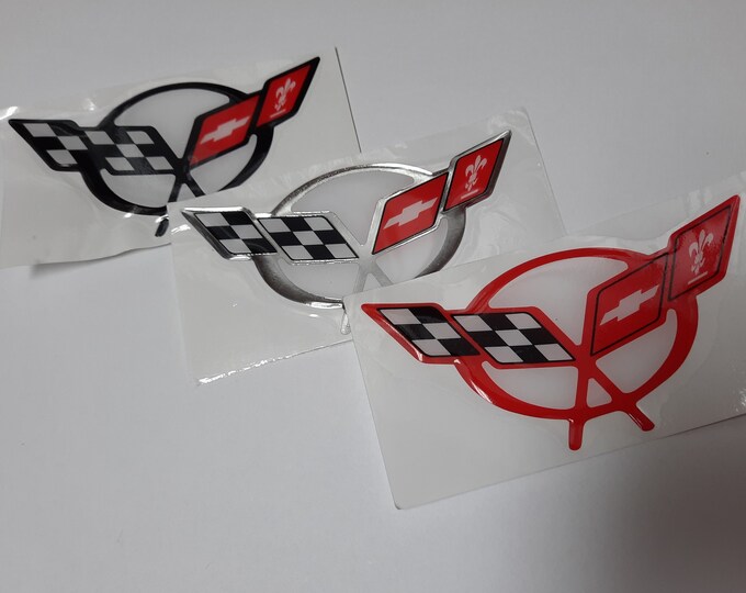 Misprint Domed Decal Emblem for C5 Corvette - Domed Decal Sticker ...