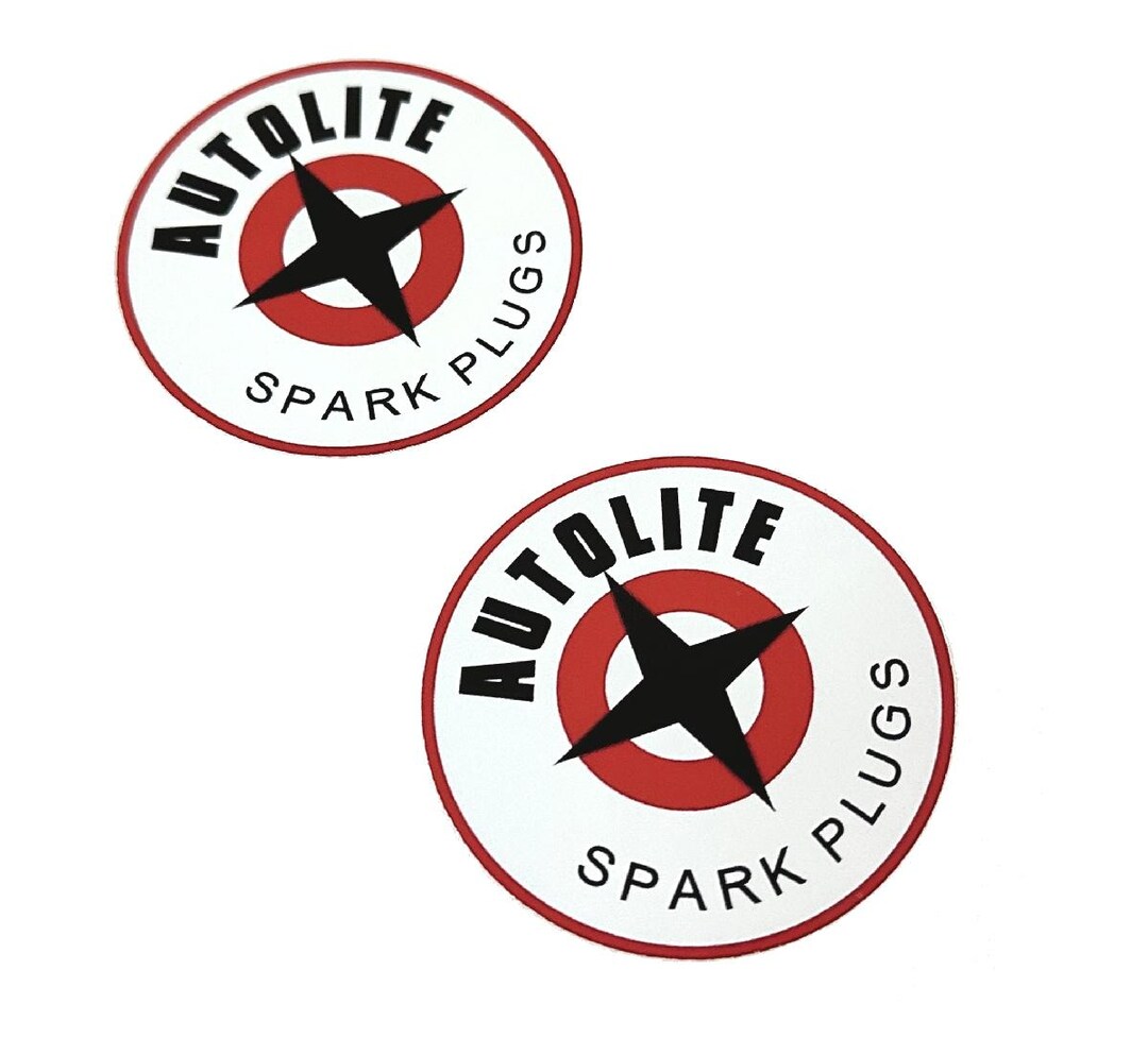 Vintage Autolite Stickers Decals 3" Diameter- Set of Two - Etsy
