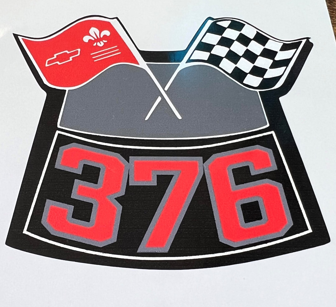 376 Flags Chrome Air Cleaner Decal for Chevy Camaro SS , C6 Corvette ...