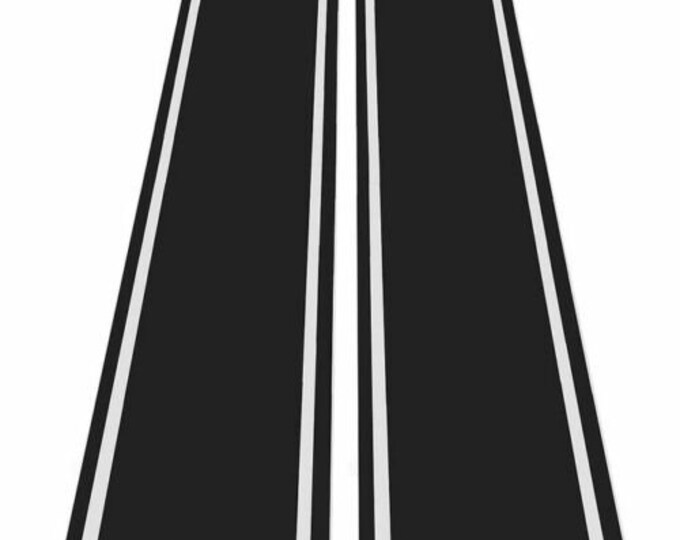 Hood Racing Rally Stripes 10" Set of 2 Auto Graphic Vinyl - Car Decal ...