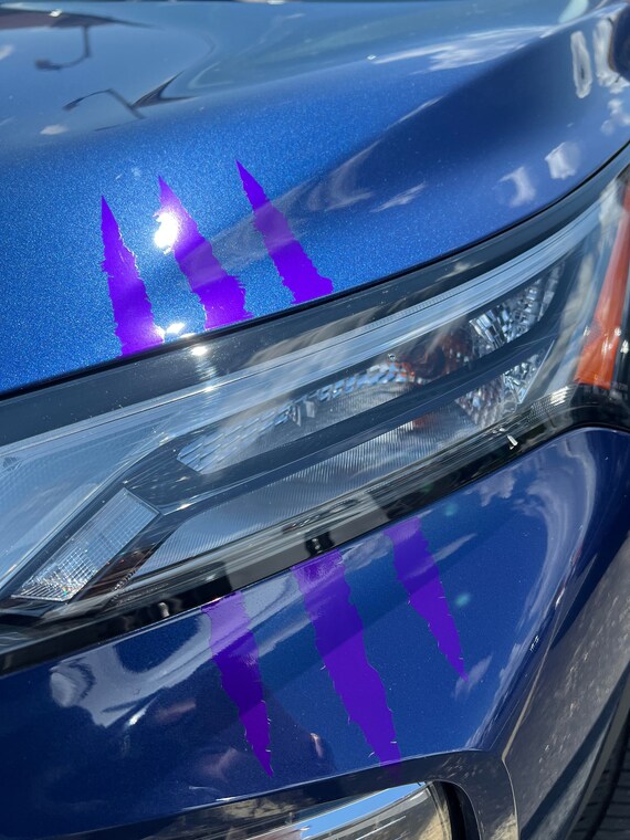 Cat Scratch Headlight Accent Decal Kit - Etsy