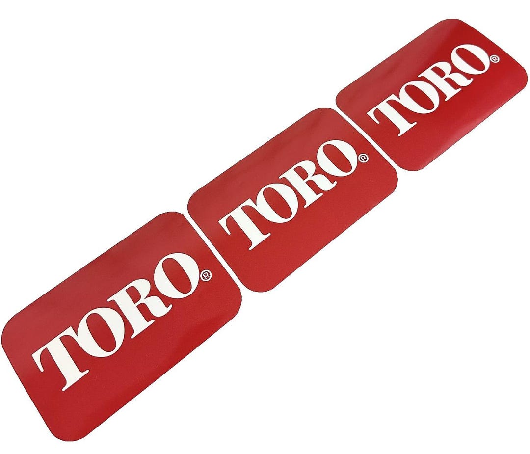 TORO Logo Vinyl Decals 4" X 6" - Walk Behind / Zero Turn Mowers ...