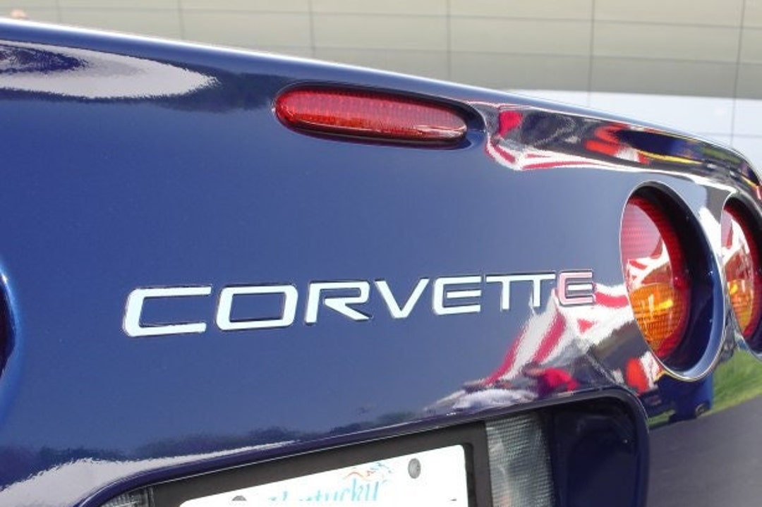 Fits C5 Corvette Rear Bumper Letter Inserts - Fits 1997-2004 Corvette ...