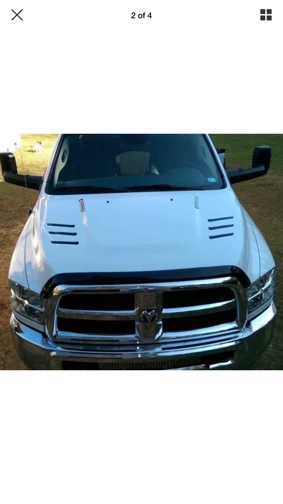 Hood Vent Decal Sticker Inserts Fits Dodge RAM (10-18) - 2500 & 3500 HD ...
