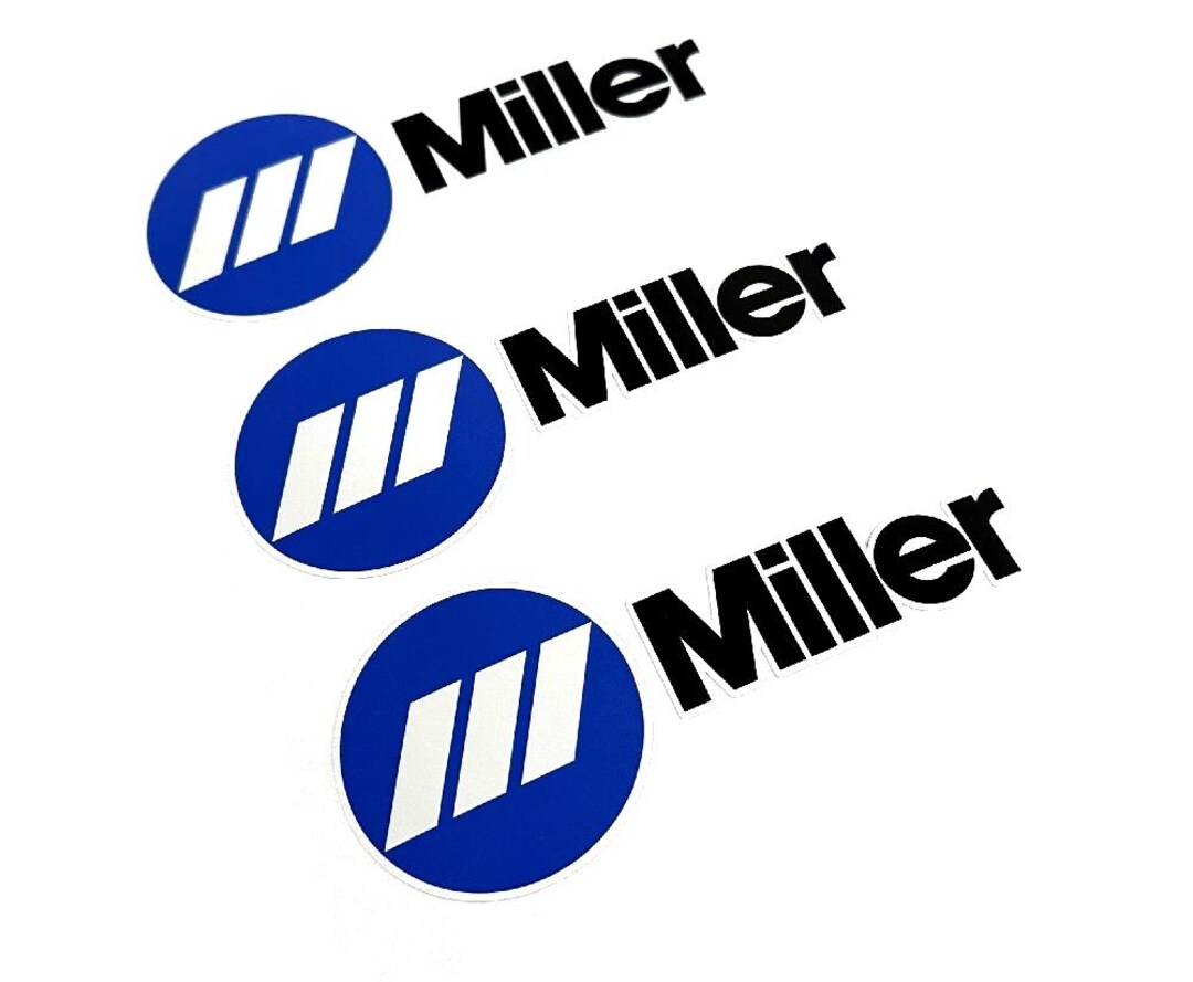 Set of Three Miller Filters Air Decals Stickers for Window/car/laptop ...