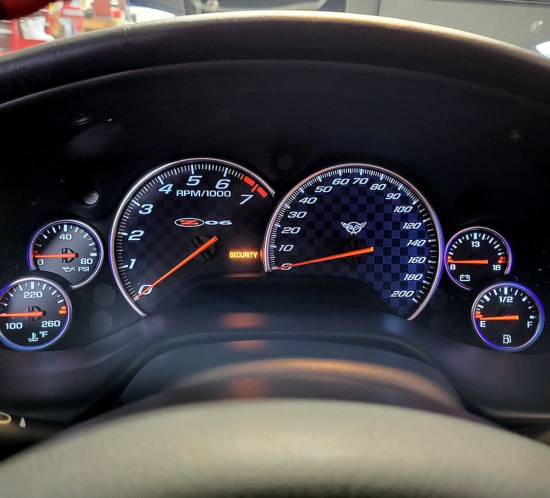 Fits 1997-2004/2005-2013 C5/C6 Corvette Aluminum Dash Gauge Bezels Kit ...