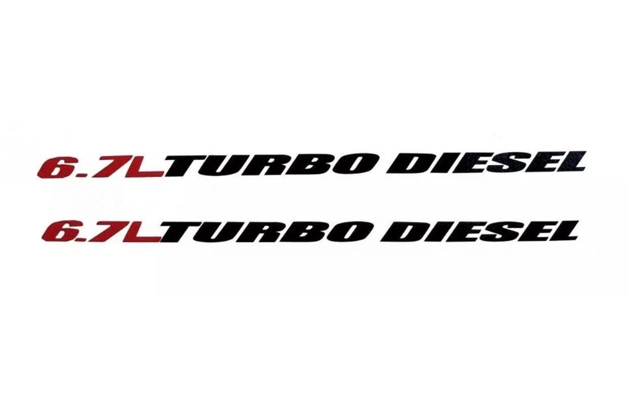 FITS: Cummins Turbo Diesel Hood Decals Dodge Ram 2500 3500, 52% OFF