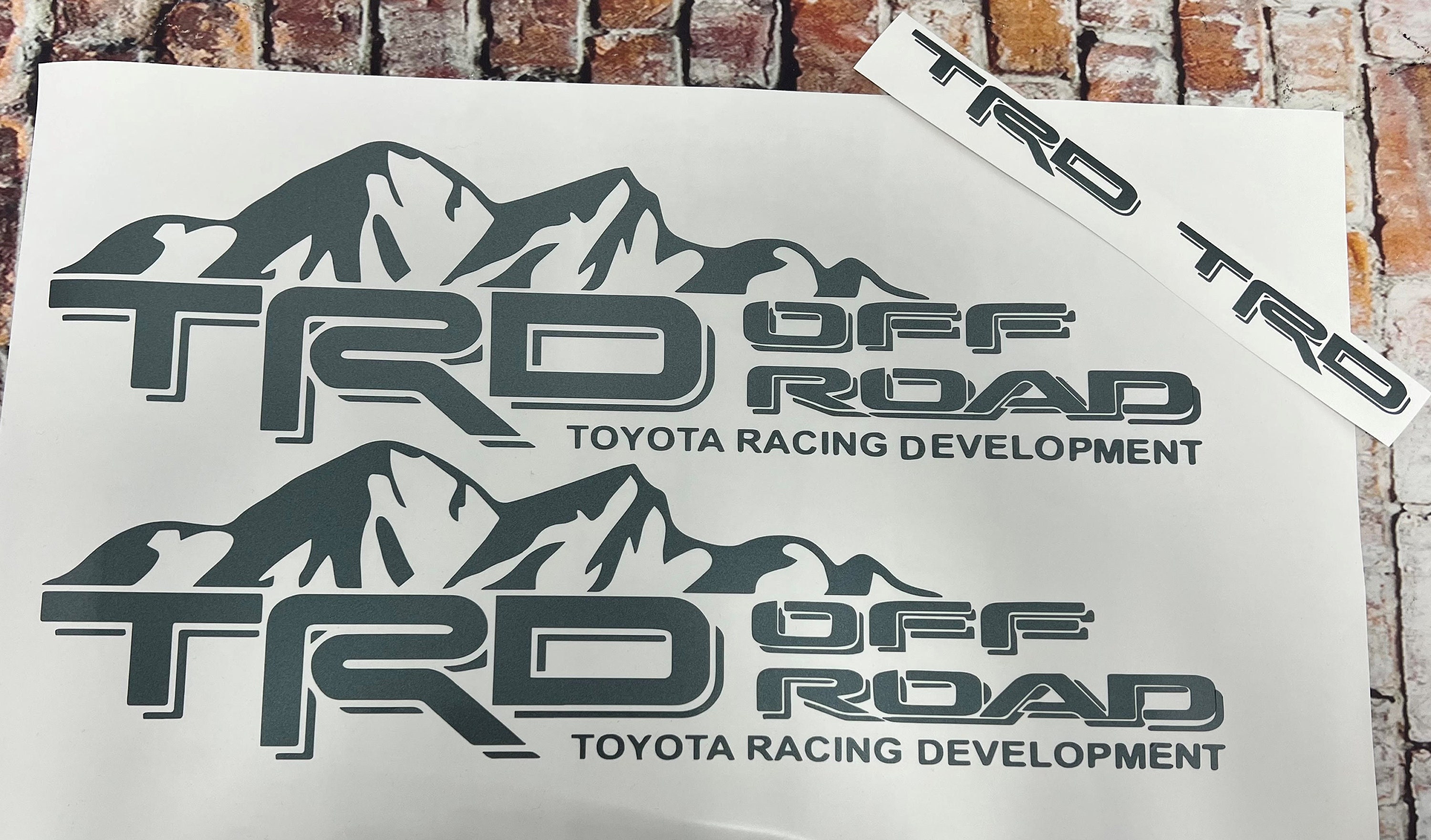 2 TRD off Road Decals for Toyota Tacoma Tundra Mountains With Addon ...