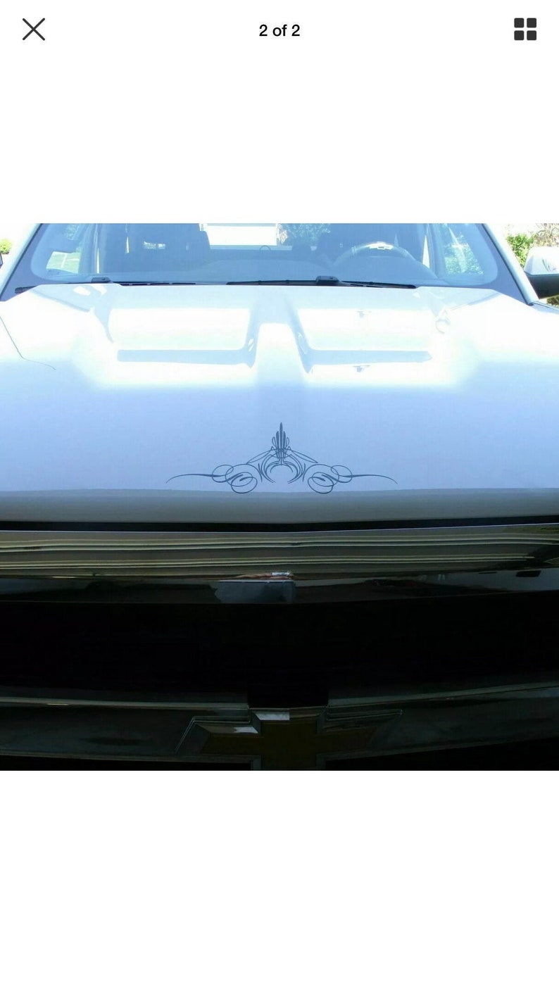Scroll Pinstripe Decal - Custom Graphic Pinstripe Decal - Car Decal ...