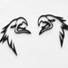Hellhawk Emblem Badges for Jeep Trackhawk Grand Cherokee - Matte Black ...