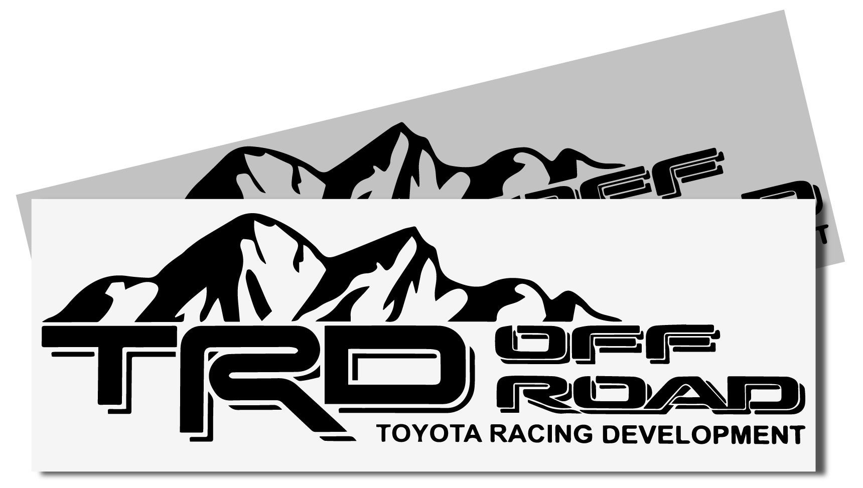 2 TRD off Road Decals for Toyota Tacoma Tundra Mountains With Addon ...