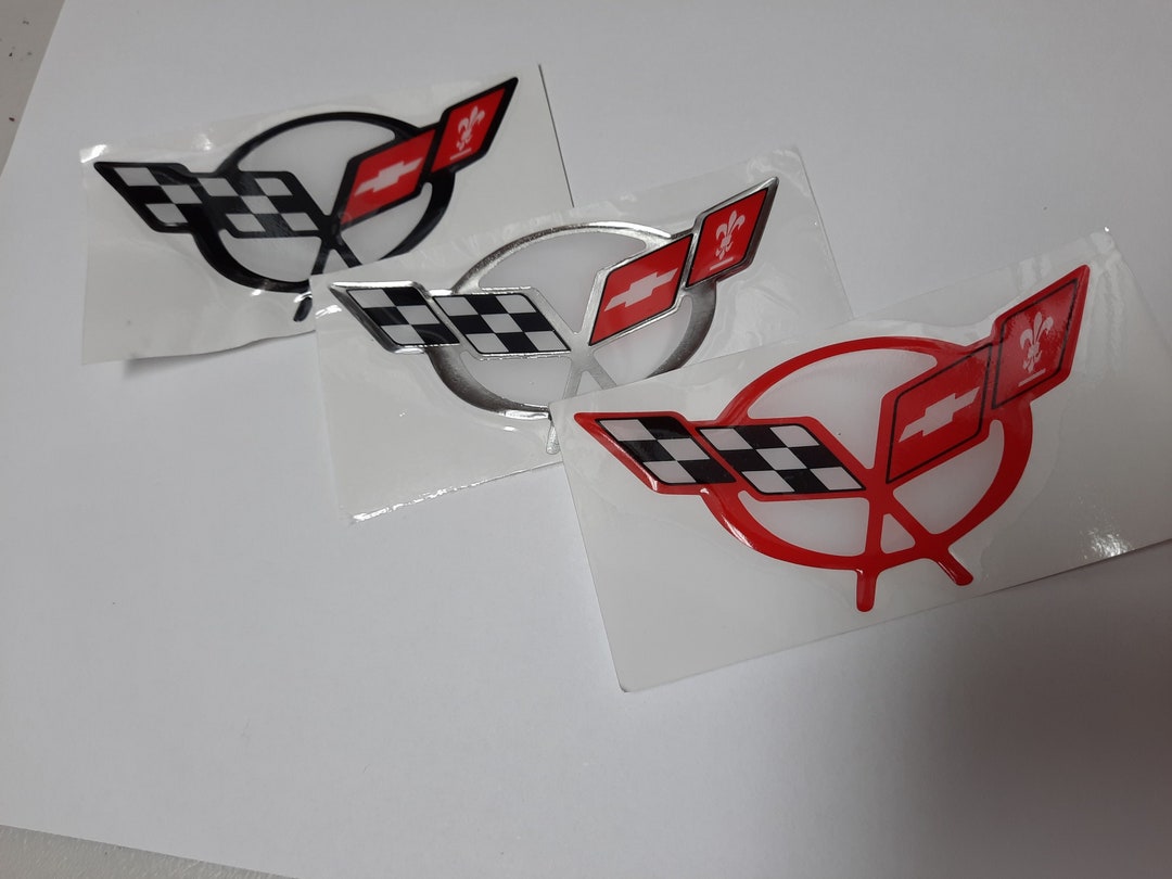 Misprint Domed Decal Emblem for C5 Corvette - Domed Decal Sticker ...