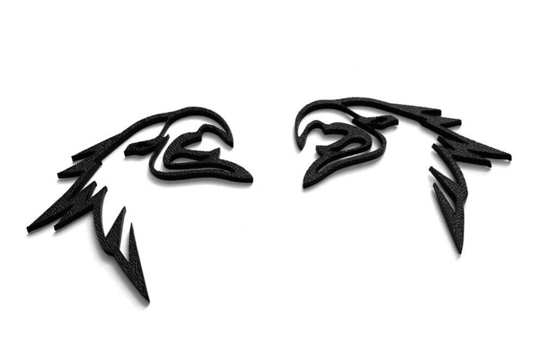 Hellhawk Emblem Badges for Jeep Trackhawk Grand Cherokee - Matte Black ...