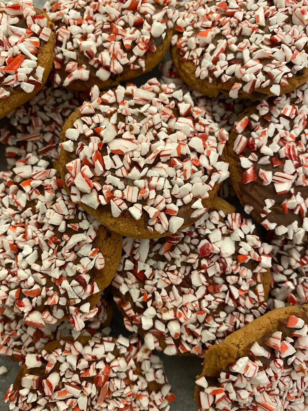 BEST SELLER Baked Good Handmade Cookies Chocolate Crushed Peppermint ...