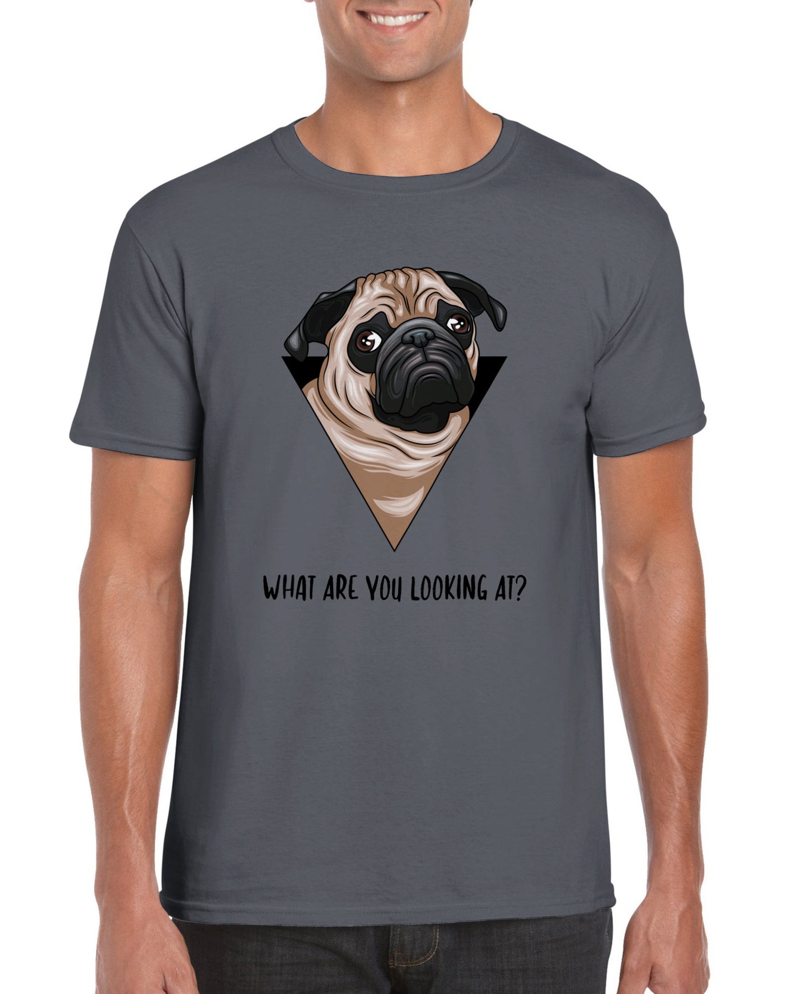 Pug Gift Shirt What Are You Looking At Pug Lover T-shirt - Etsy