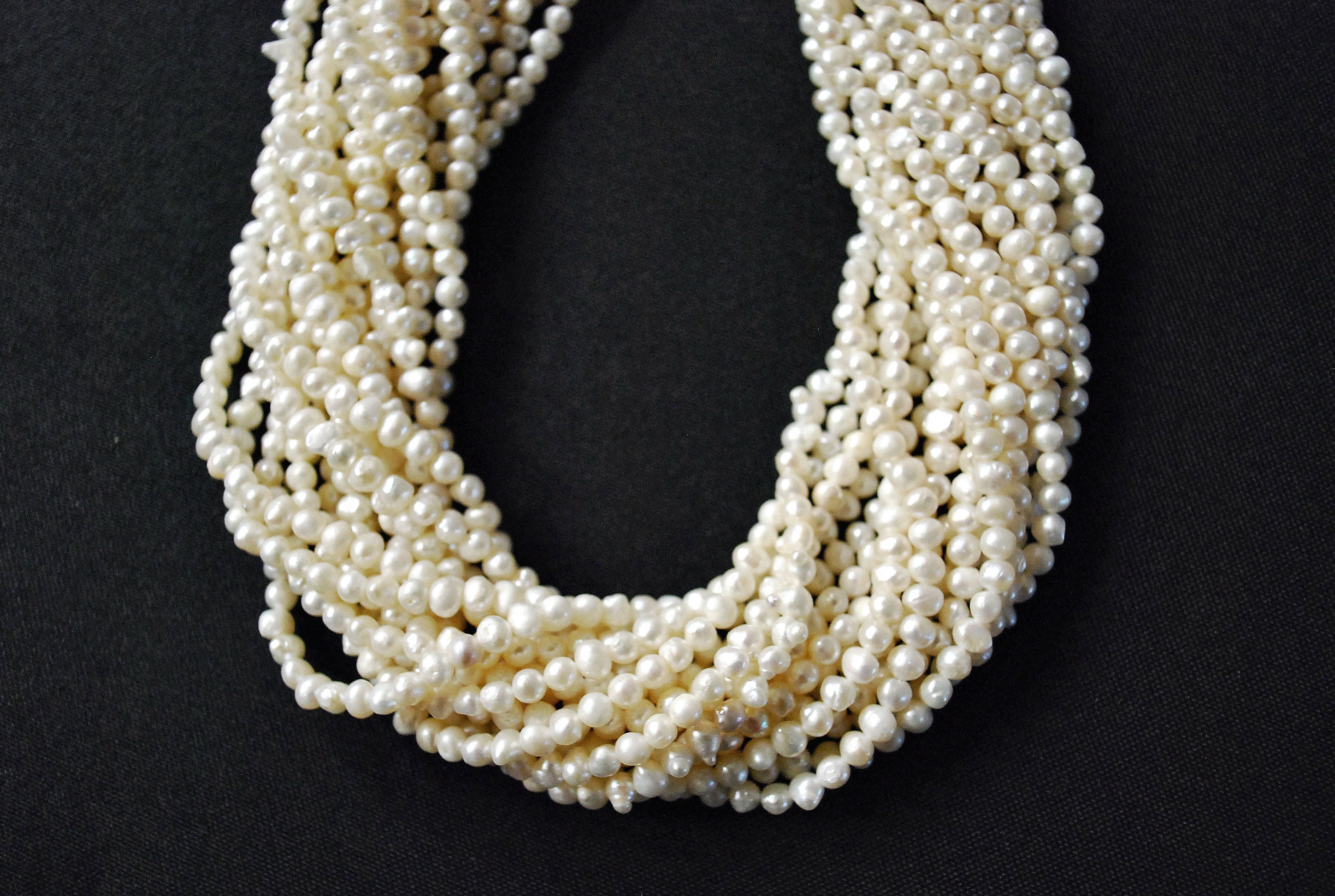 Freshwater Baroque Potato Pearls, Vintage Cultured Pearls, 5-6mm X 5 ...