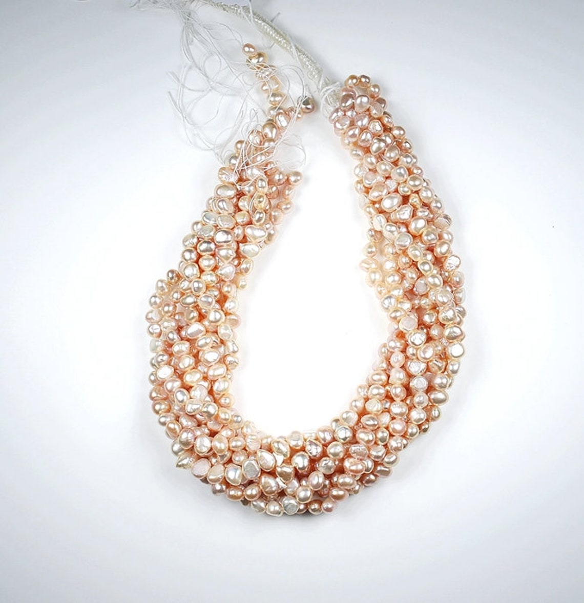 Cultured Freshwater Pearls, Champagne Rose Pearls, Vintage, 7mm - Etsy