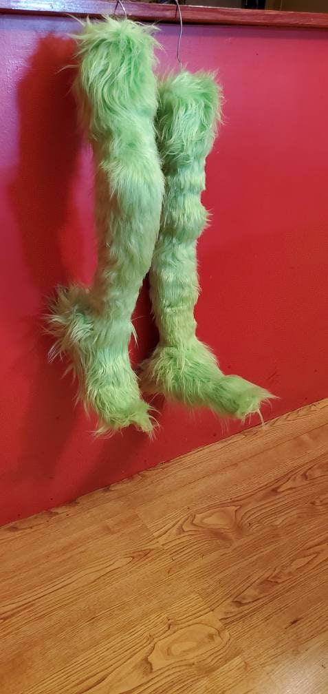 2 Grinch legs for christmas tree grinch decor grinch feet | Etsy