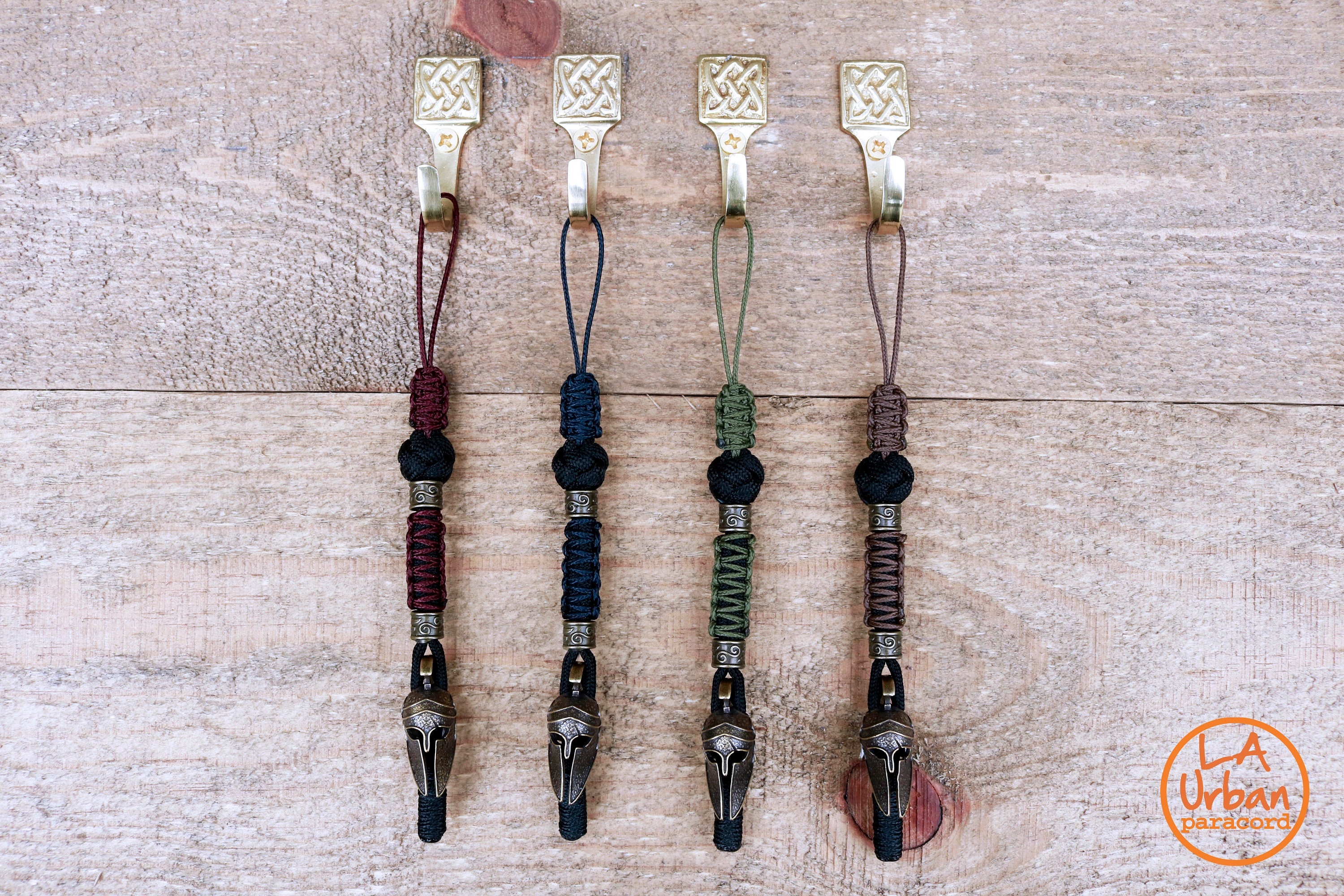 Paracord Lanyard Spartan Helmet Bead W/ Micro Cord Tether, Fits Small ...