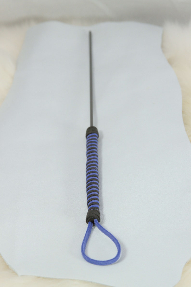 Misery Stick Suede Leather Blue and Black - Etsy