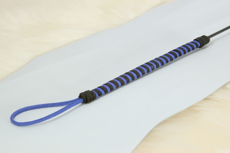 Misery Stick Suede Leather Blue and Black - Etsy