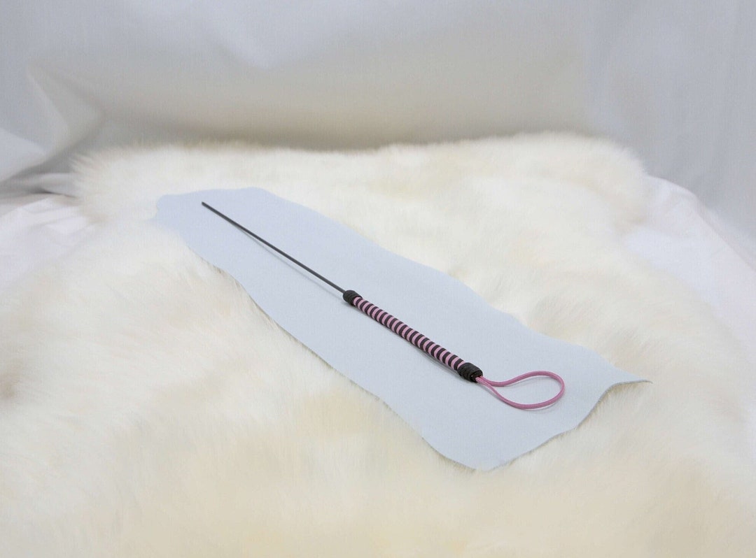 Misery Stick Suede Leather Pink and Black - Etsy
