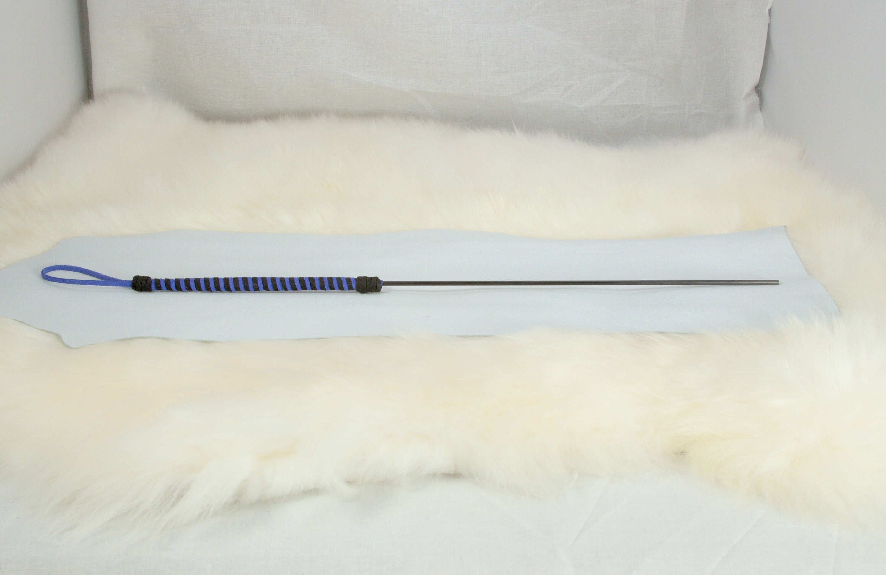 Misery Stick Suede Leather Blue and Black - Etsy