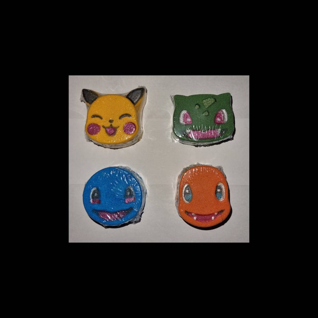 Mini Pok-emon Characters Scented Bathbombs Birthday Gifts - Etsy