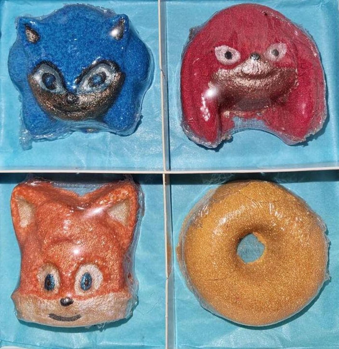 Mini Sonic Characters Bathbomb Gift Box Happy Birthday Gifts - Etsy
