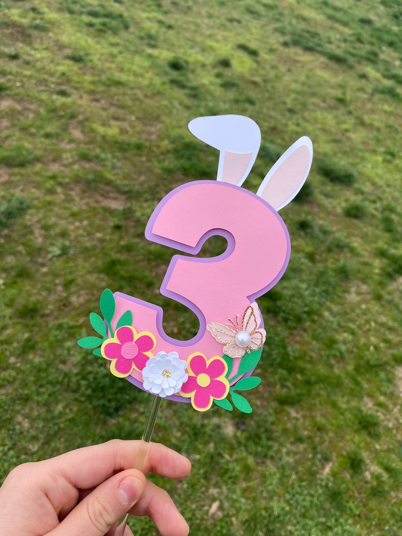 Bunny Cake Topper Party Decor Party Decor Birthday Decor | Etsy