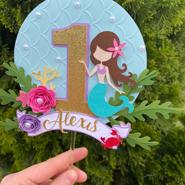 Mermaid Cake Topper - Etsy
