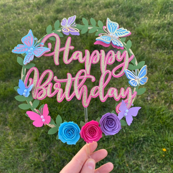 Butterfly Cake Topper - Etsy