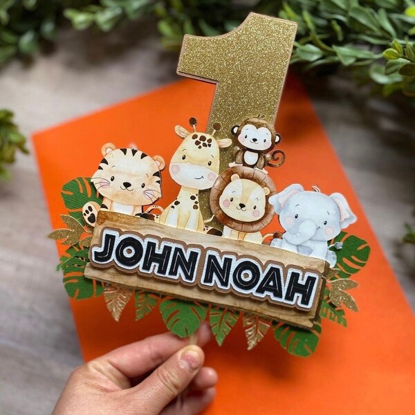 Jungle Cake Topper - Etsy