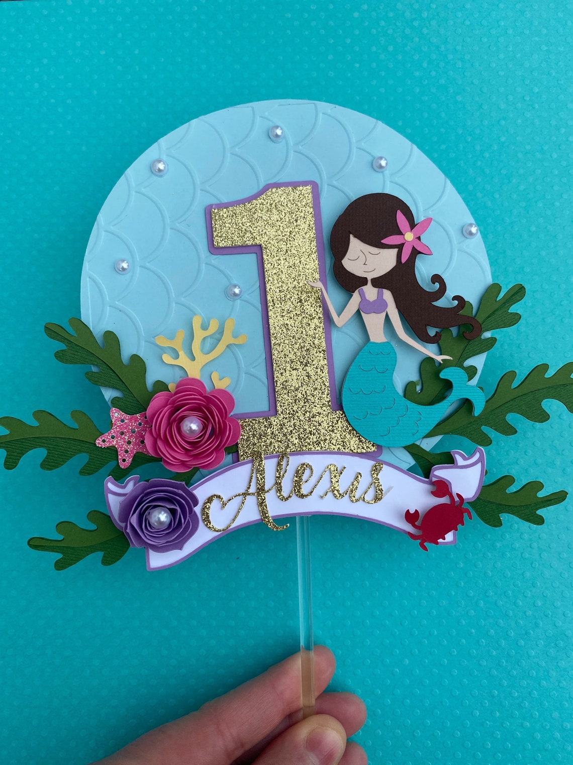 Mermaid Cake Topper - Etsy