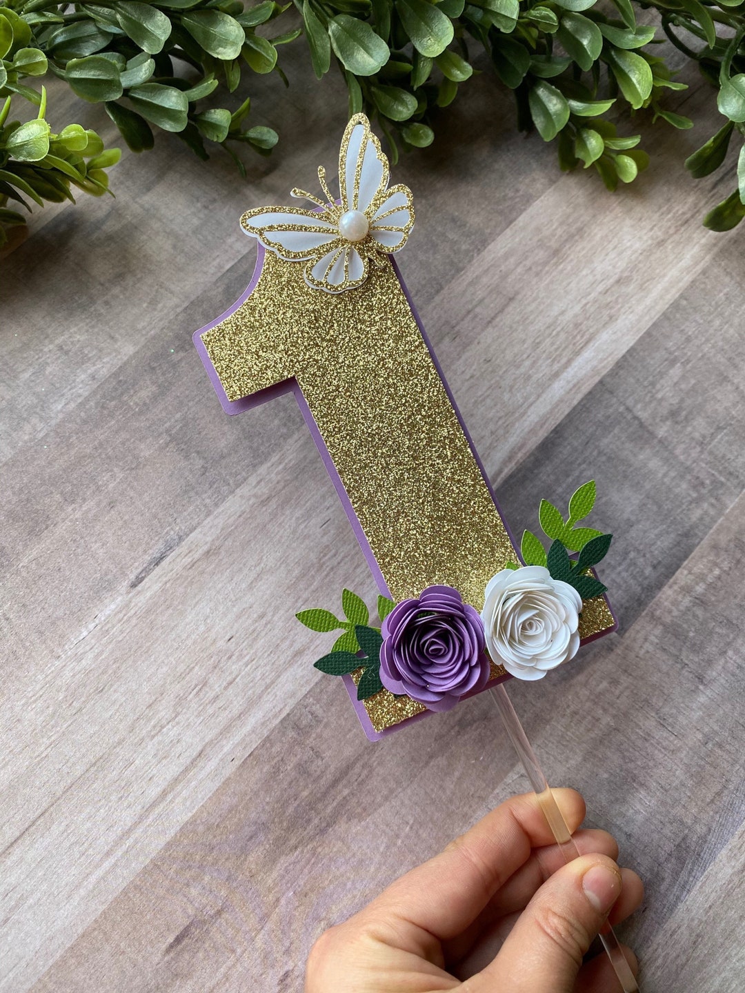 One Cake Topper Cake Topper Birthday Birthday Cake Topper - Etsy