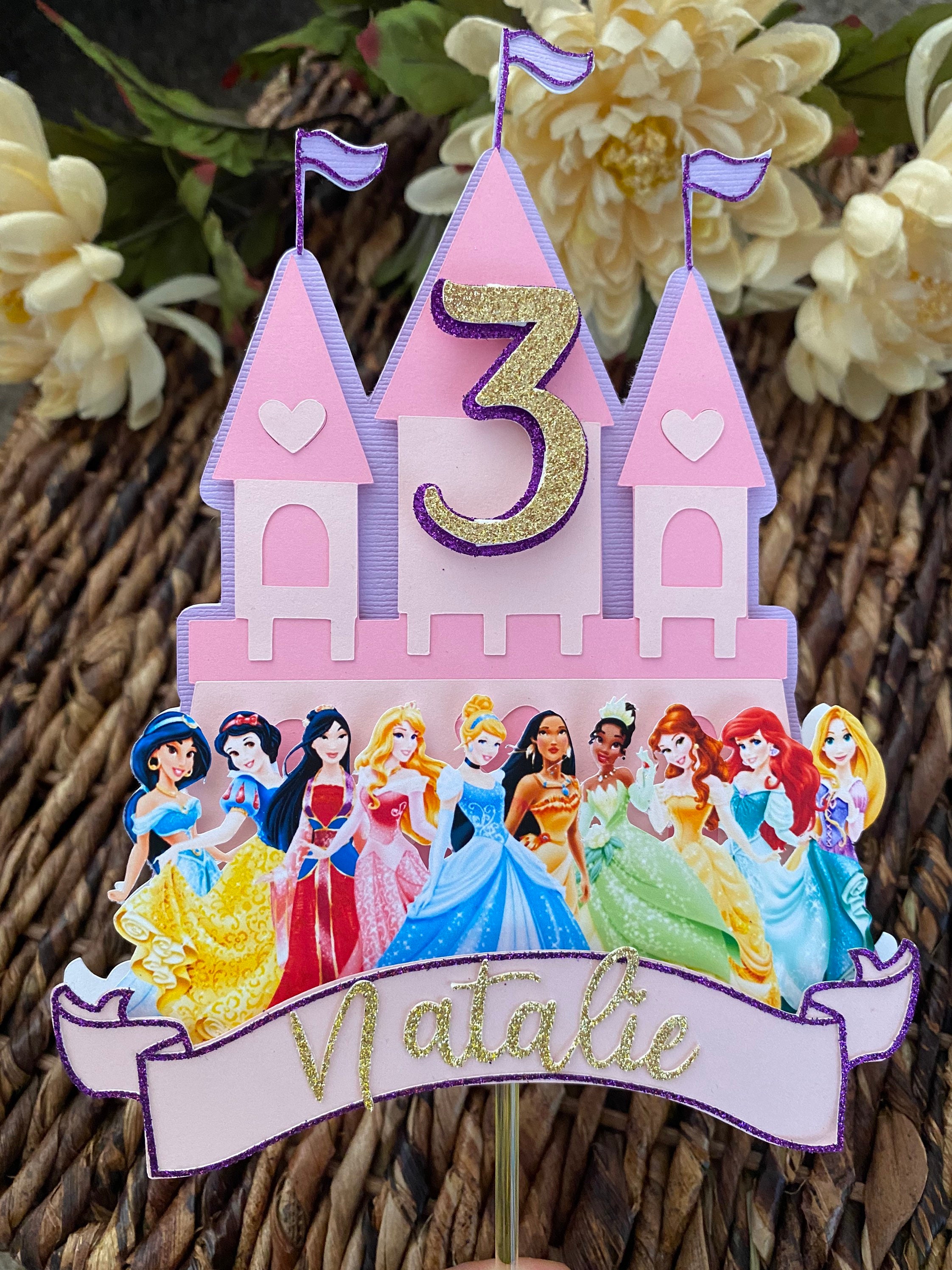 Disney Princess cake topper Disney Princesses cake topper | Etsy