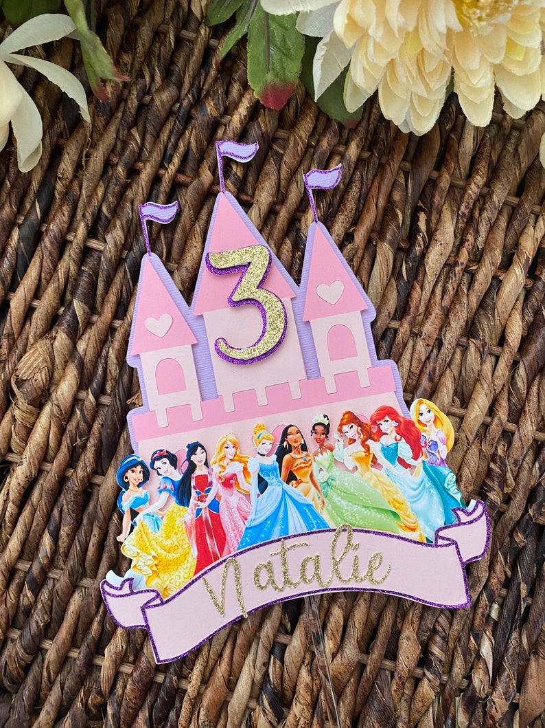 Disney Princess cake topper Disney Princesses cake topper | Etsy