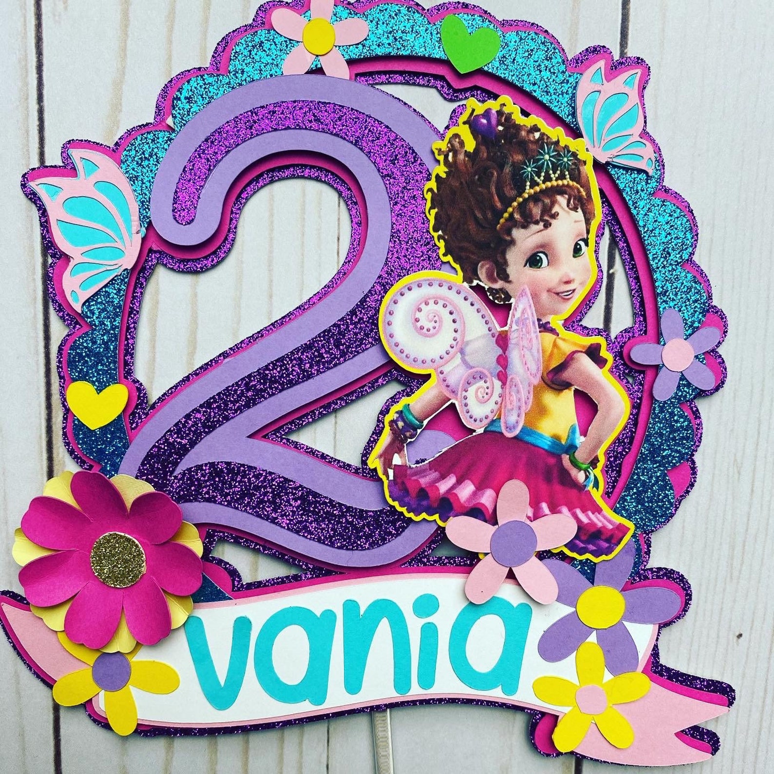 Fancy Nancy Cake Topper Fancy Nancy Birthday Topper Etsy
