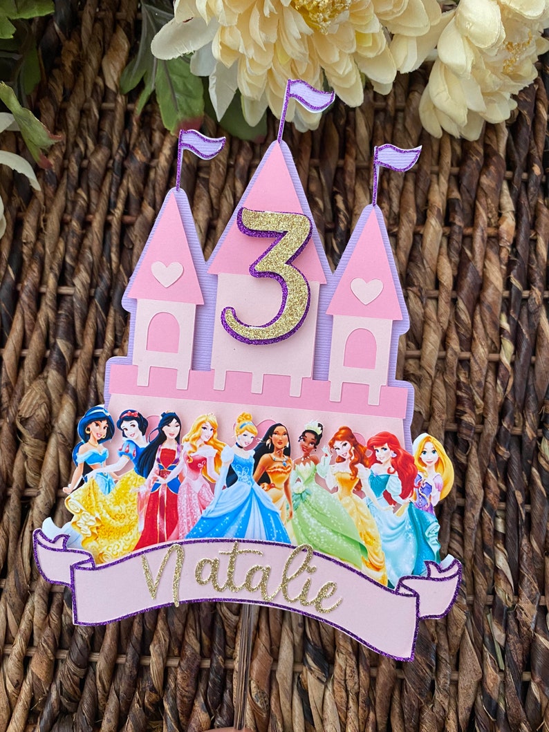 Disney Princess cake topper Disney Princesses cake topper | Etsy