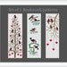 Robin Cross Stitch Bookmark Pattern, Christmas Bookmarks, Bookmark Set ...