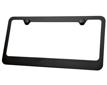 Plain Black License Plate Frame - Etsy