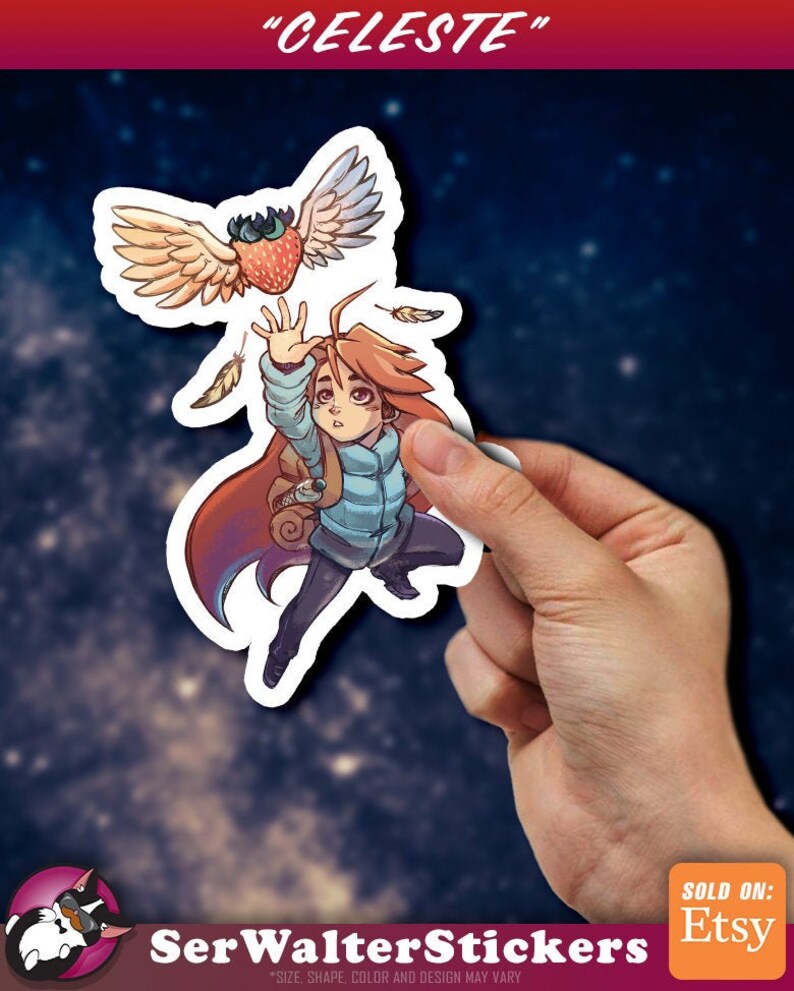 Celeste Indie Game Madeline Sticker Laptop Video Game Decal | Etsy