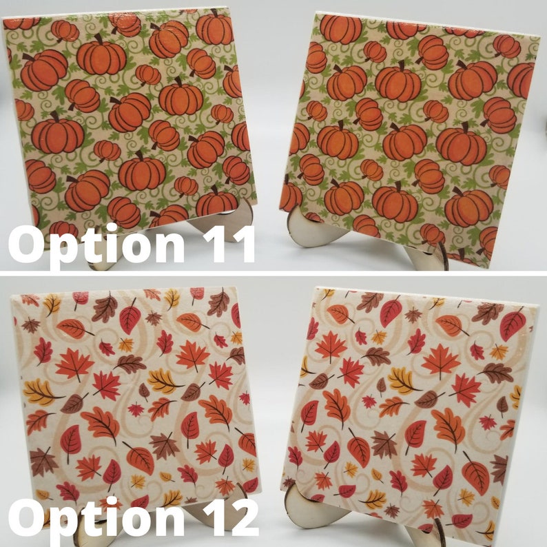 Fall Ceramic Coasters, Set of 2, Fall Decor - Etsy
