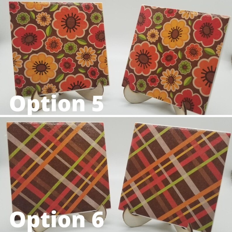 Fall Ceramic Coasters, Set of 2, Fall Decor - Etsy
