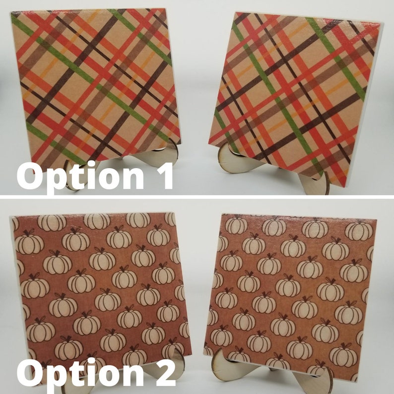 Fall Ceramic Coasters, Set of 2, Fall Decor - Etsy