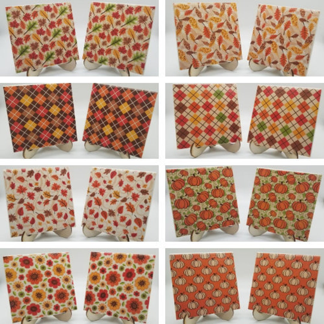 Fall Ceramic Coasters, Set of 2, Fall Decor - Etsy