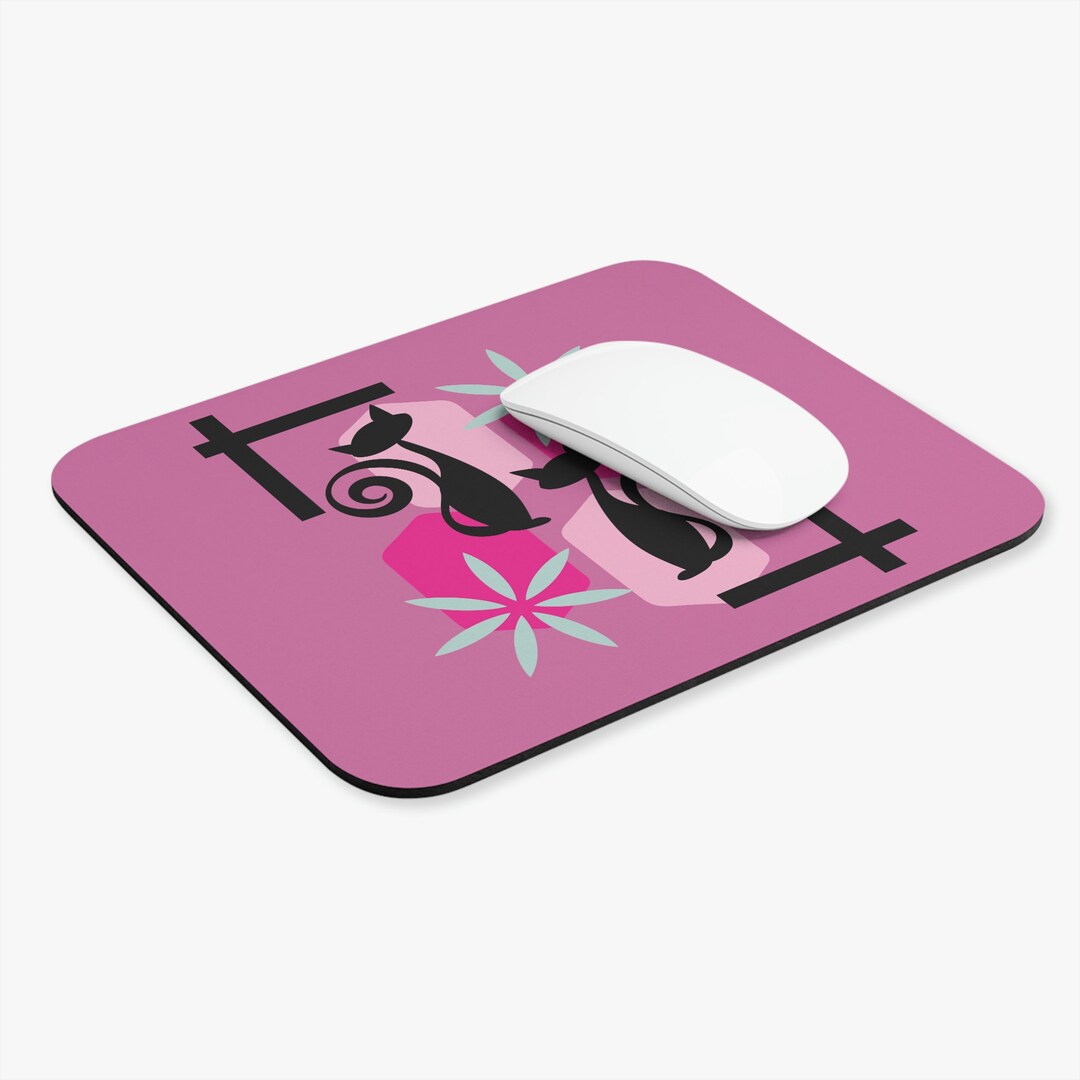 Mid-century Modern Mouse Pad, Atomic Cat - Etsy