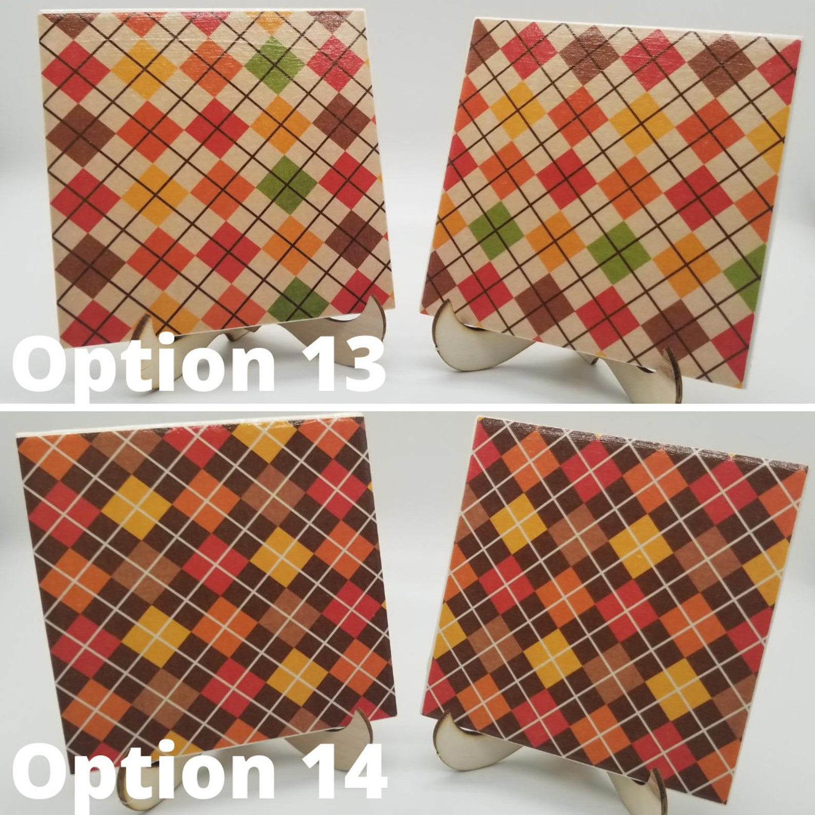 Fall Ceramic Coasters, Set of 2, Fall Decor - Etsy