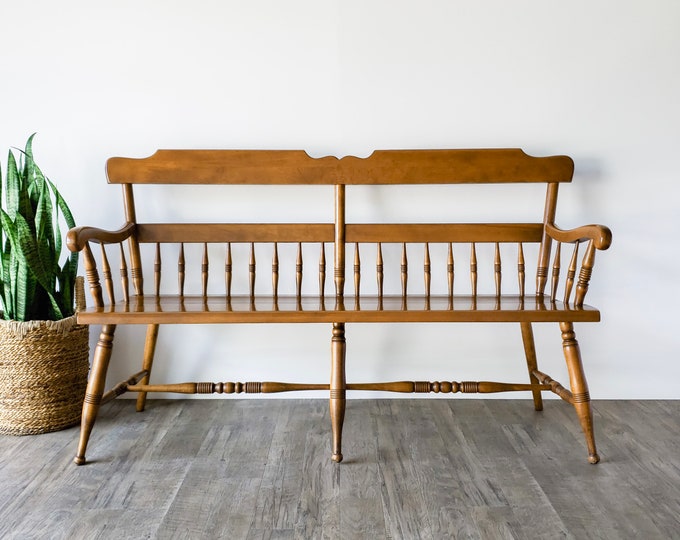 Vintage Mid-century Ethan Allen Solid Maple American Traditional 3 ...